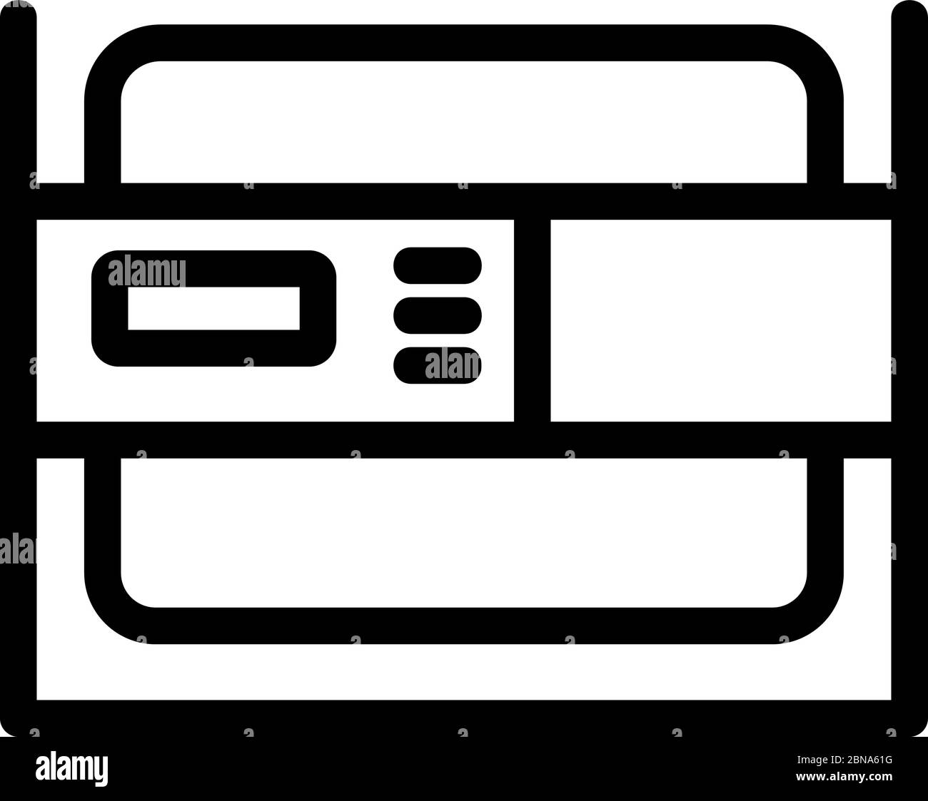 portable multifunctional electric alternator icon vector outline ...