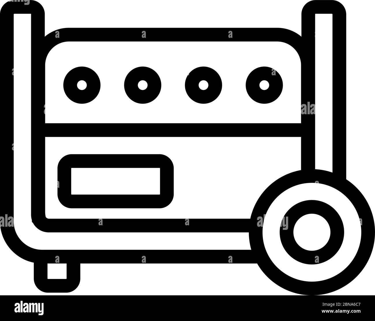 digital generators icon vector outline illustration Stock Vector Image ...