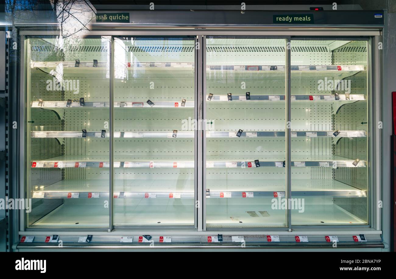 Empty shelves at a co op store hi-res stock photography and images - Alamy