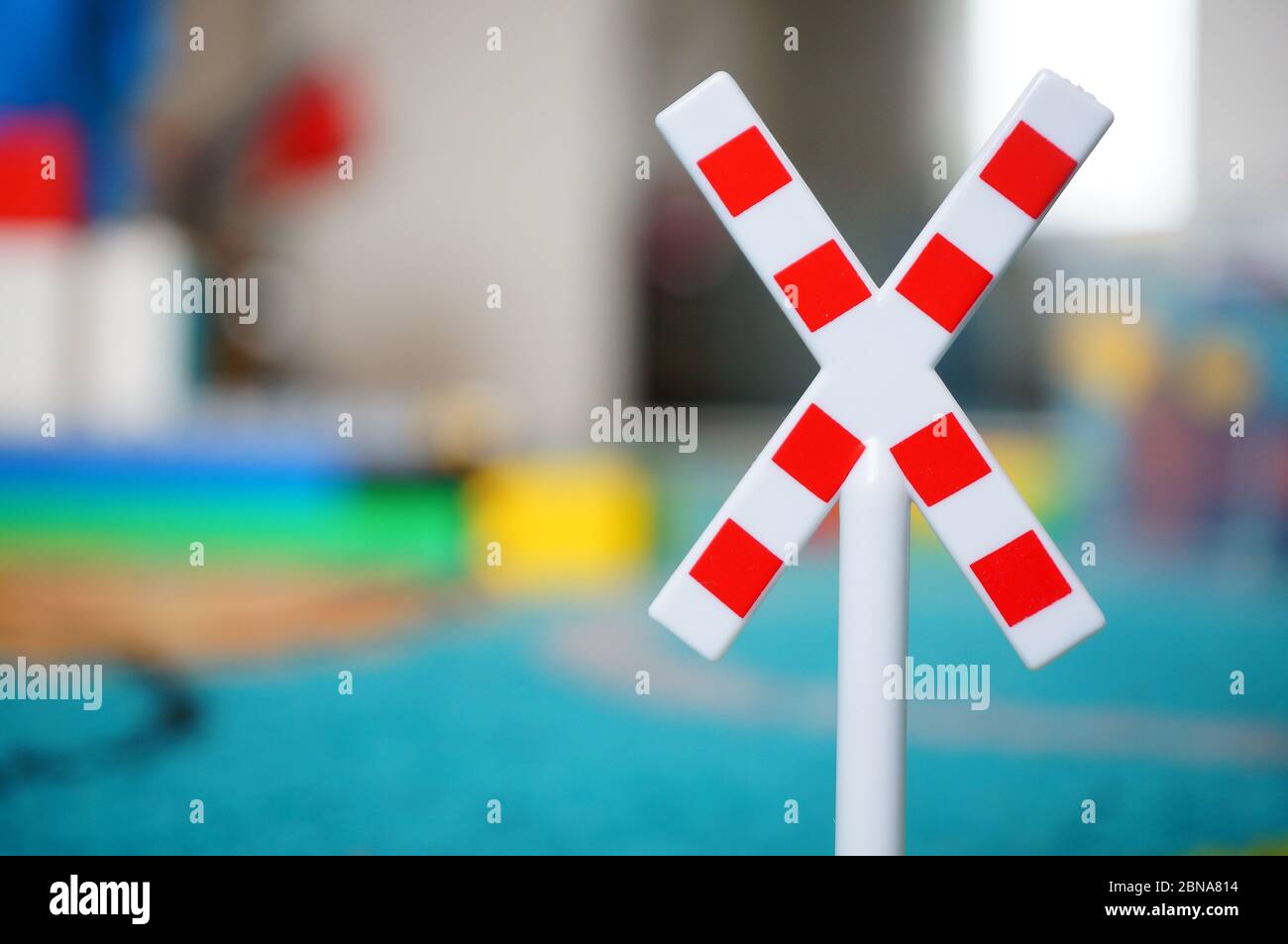 Train track board Stock Photo - Alamy