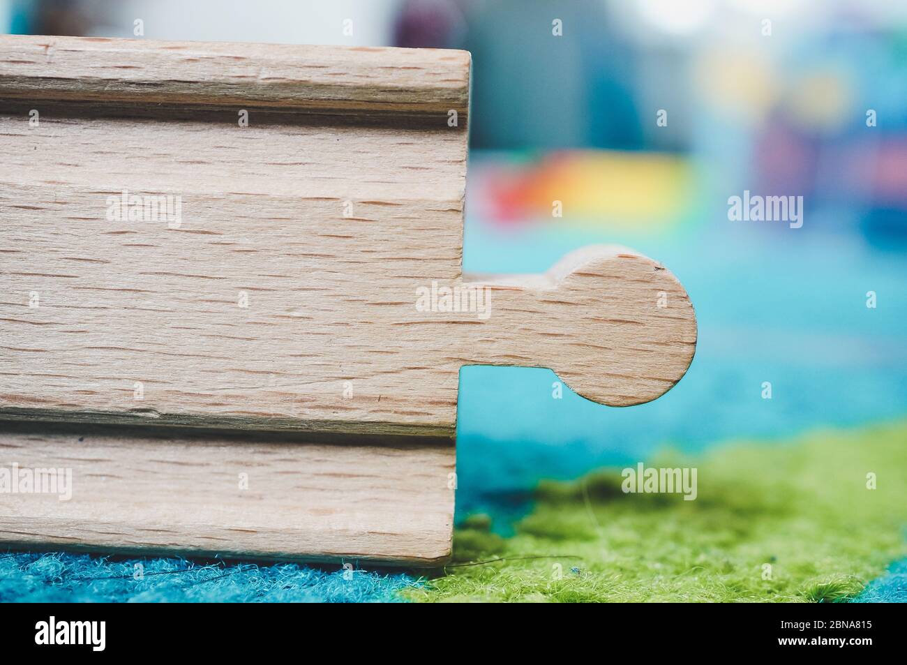 Wooden toy track Stock Photo - Alamy