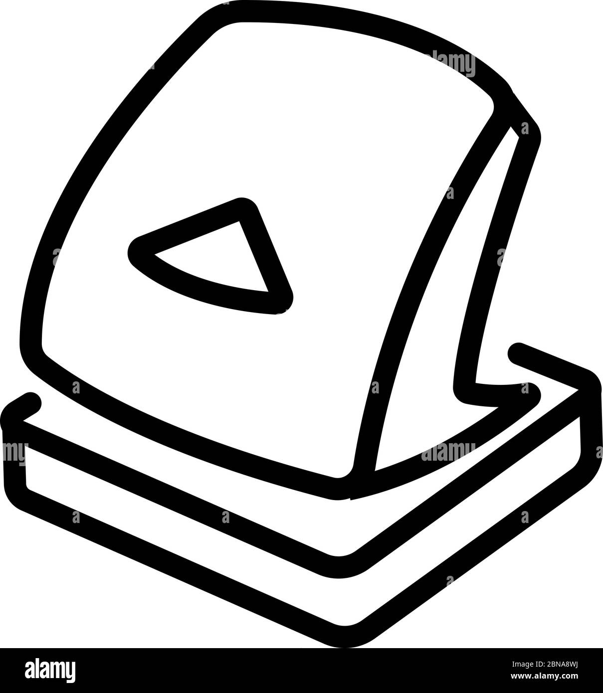 figured hole punch icon vector outline illustration Stock Vector Image ...