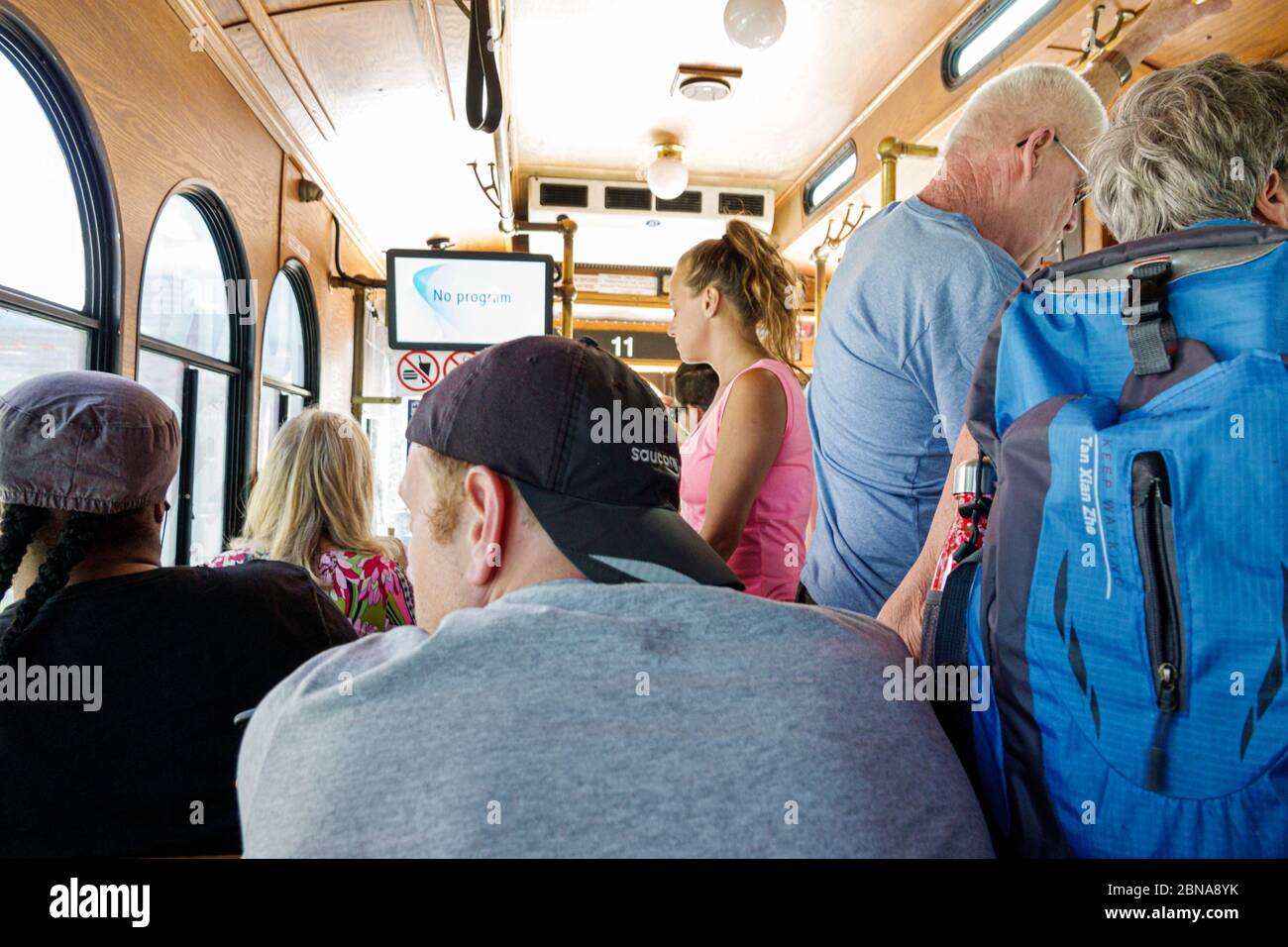 Woman Standing Crowded Bus High Resolution Stock Photography and Images ...