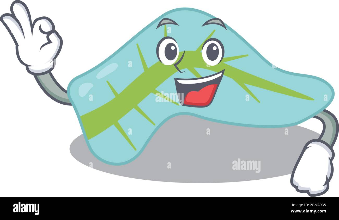 Pancreas mascot design style showing Okay gesture finger Stock Vector ...