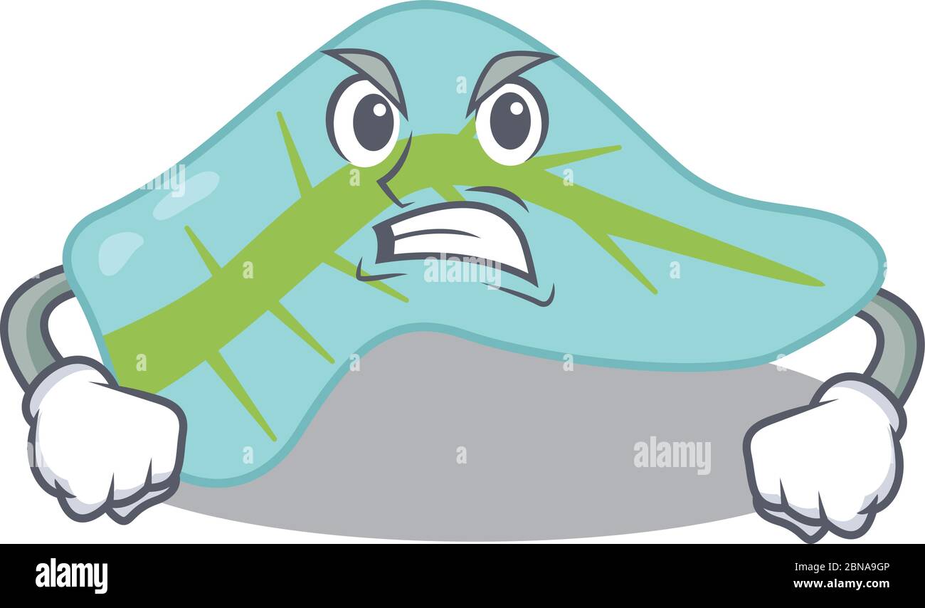 A cartoon picture of pancreas showing an angry face Stock Vector Image ...