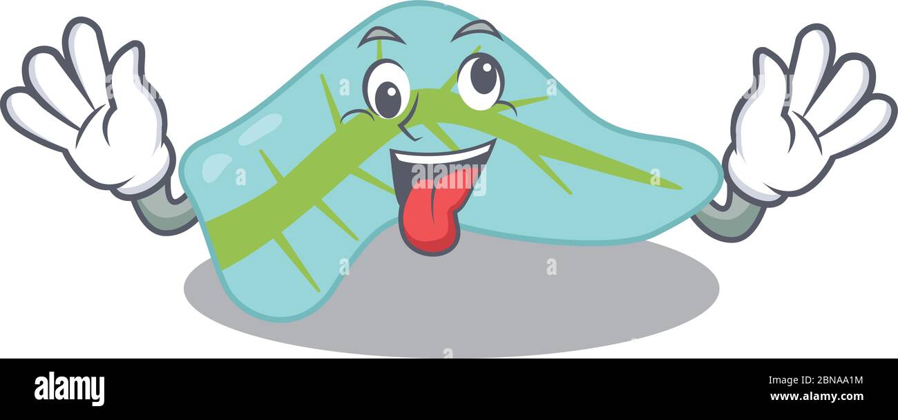 A mascot design of pancreas having a funny crazy face Stock Vector ...