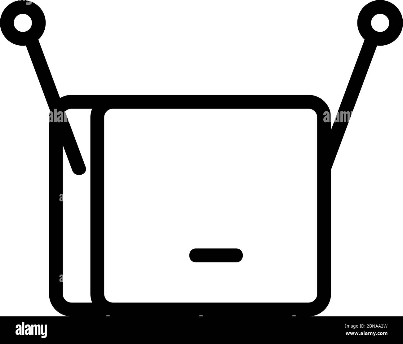 set-top box hdtv icon vector outline illustration Stock Vector Image ...