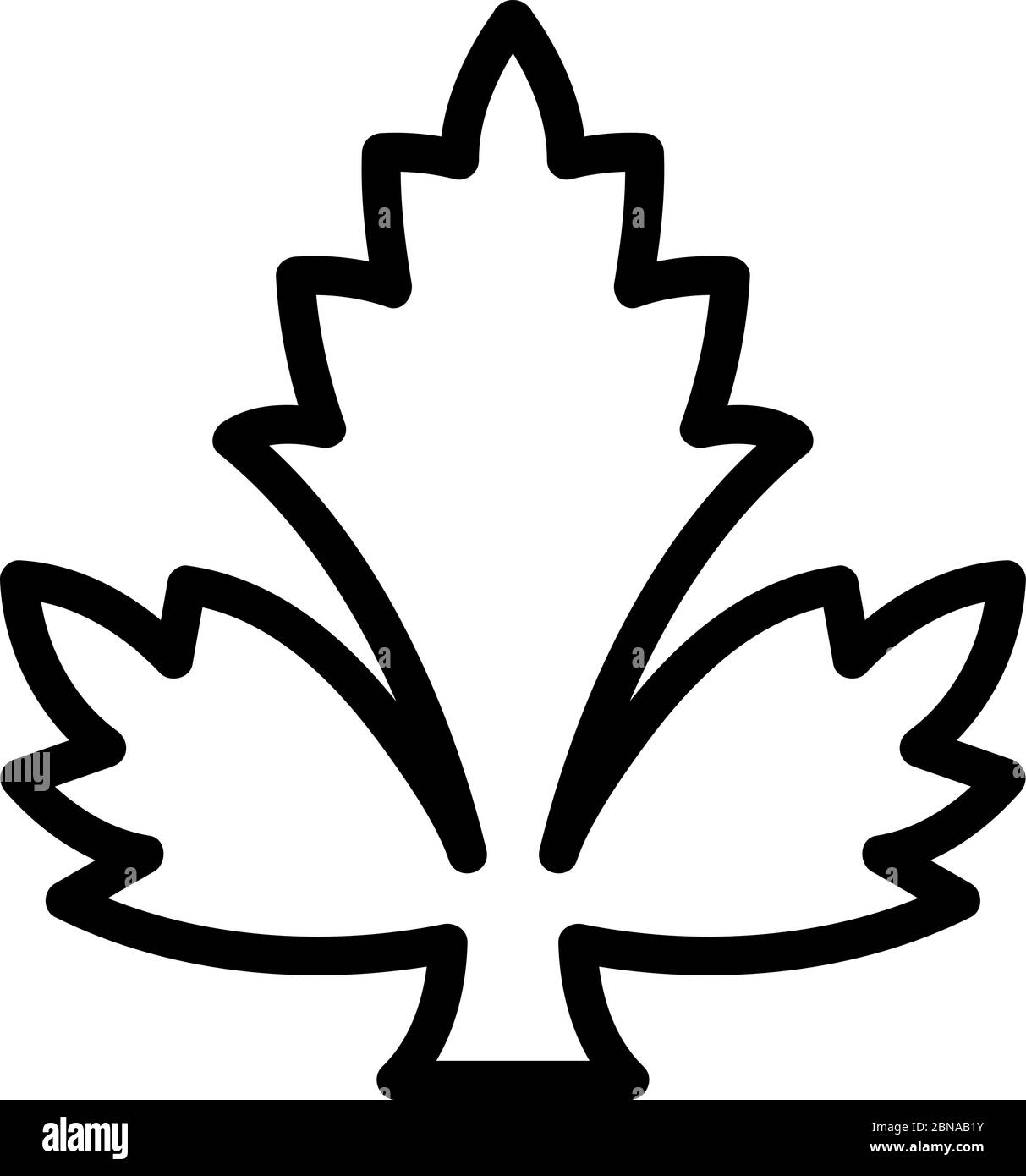 cilantro leaflet icon vector outline illustration Stock Vector Image ...