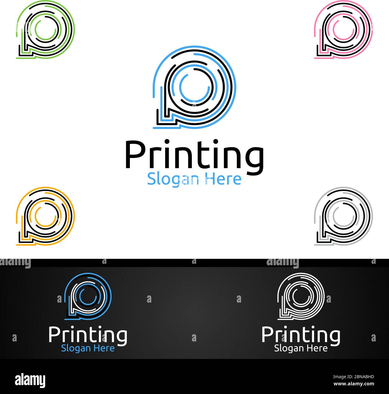 Letter press printing product Stock Vector Images - Alamy