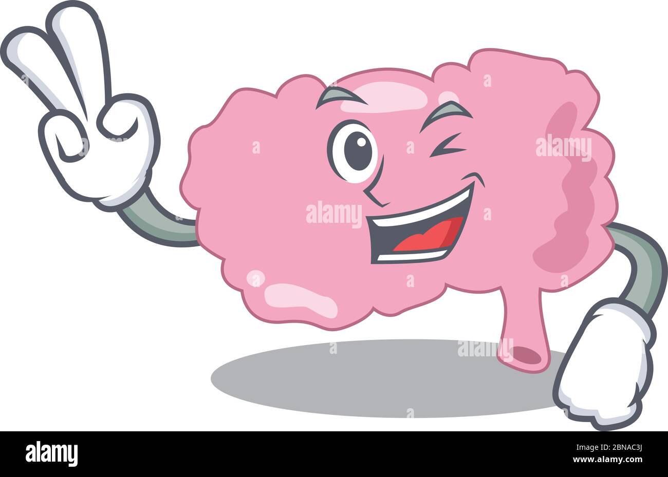 Human hand pointing finger brain Stock Vector Images - Alamy
