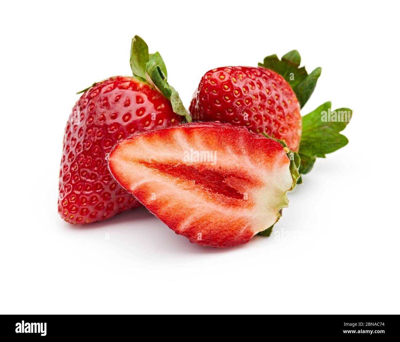 Strawberry Isolated on White Background Stock Photo - Alamy