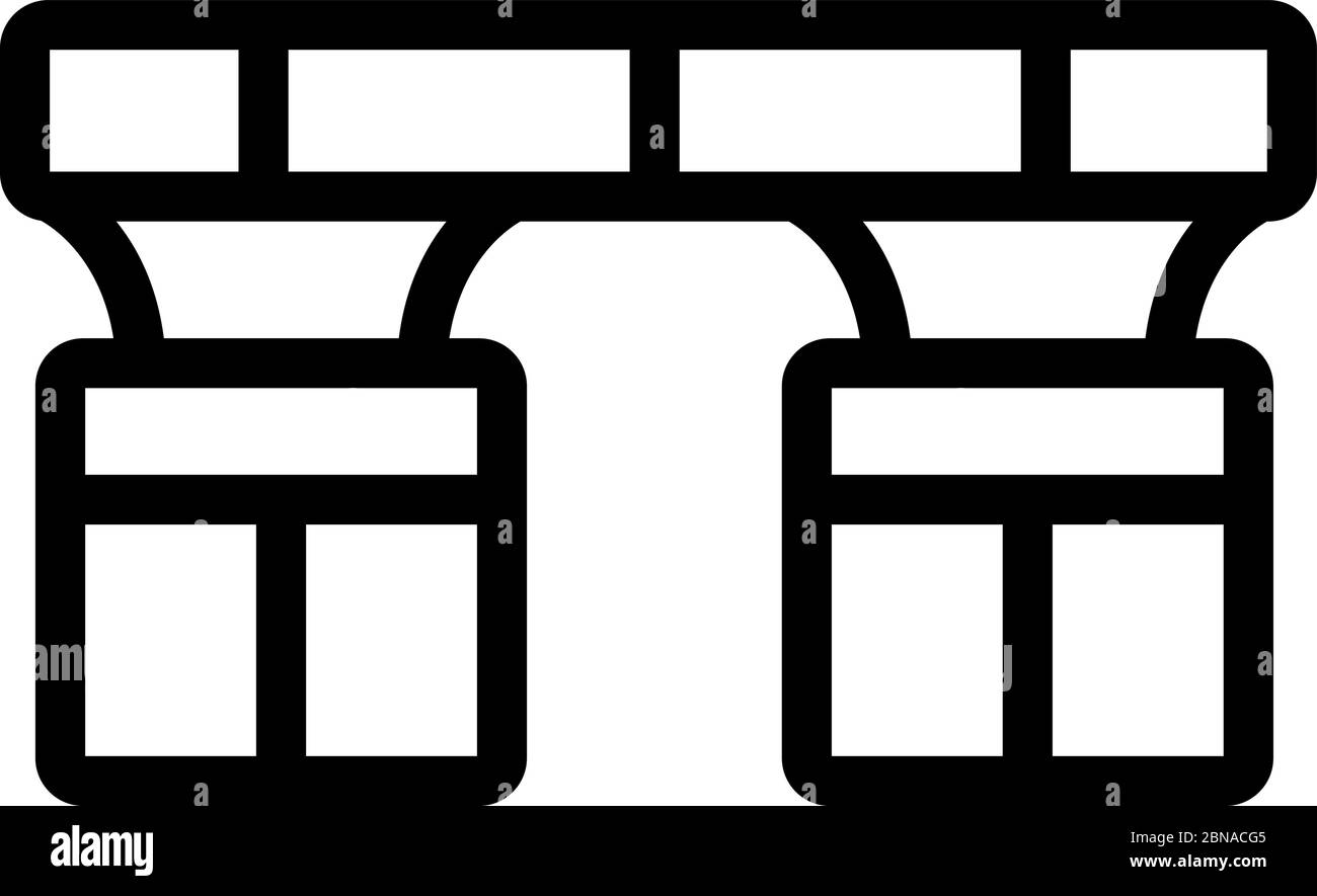 concrete joinery icon vector outline illustration Stock Vector Image ...