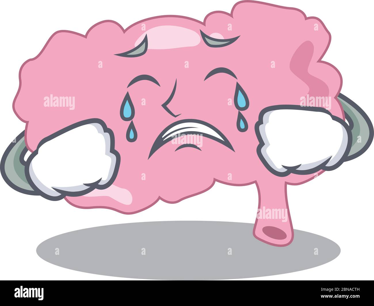 Caricature design of brain having a sad face Stock Vector Image & Art ...