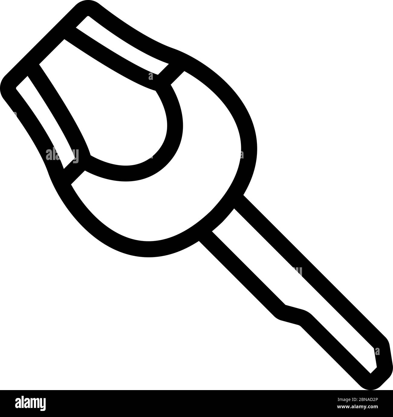 car immobilizer icon vector outline illustration Stock Vector Image ...