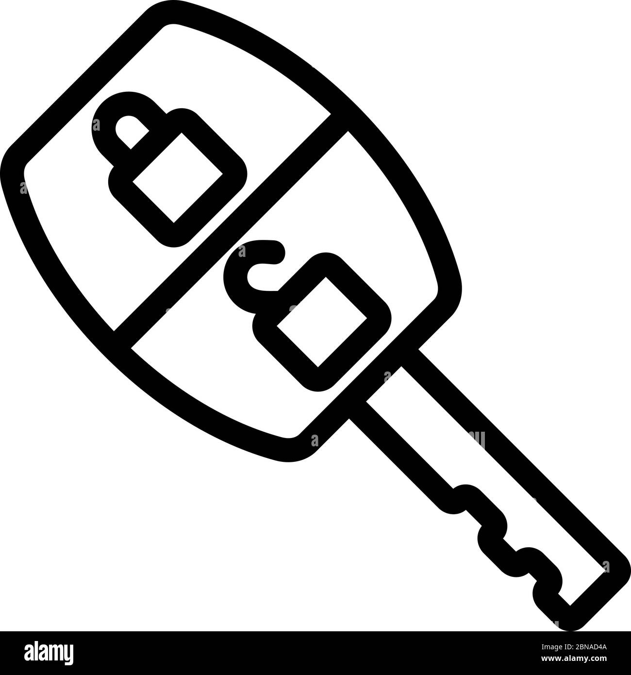 key to open and close machine icon vector outline illustration Stock ...