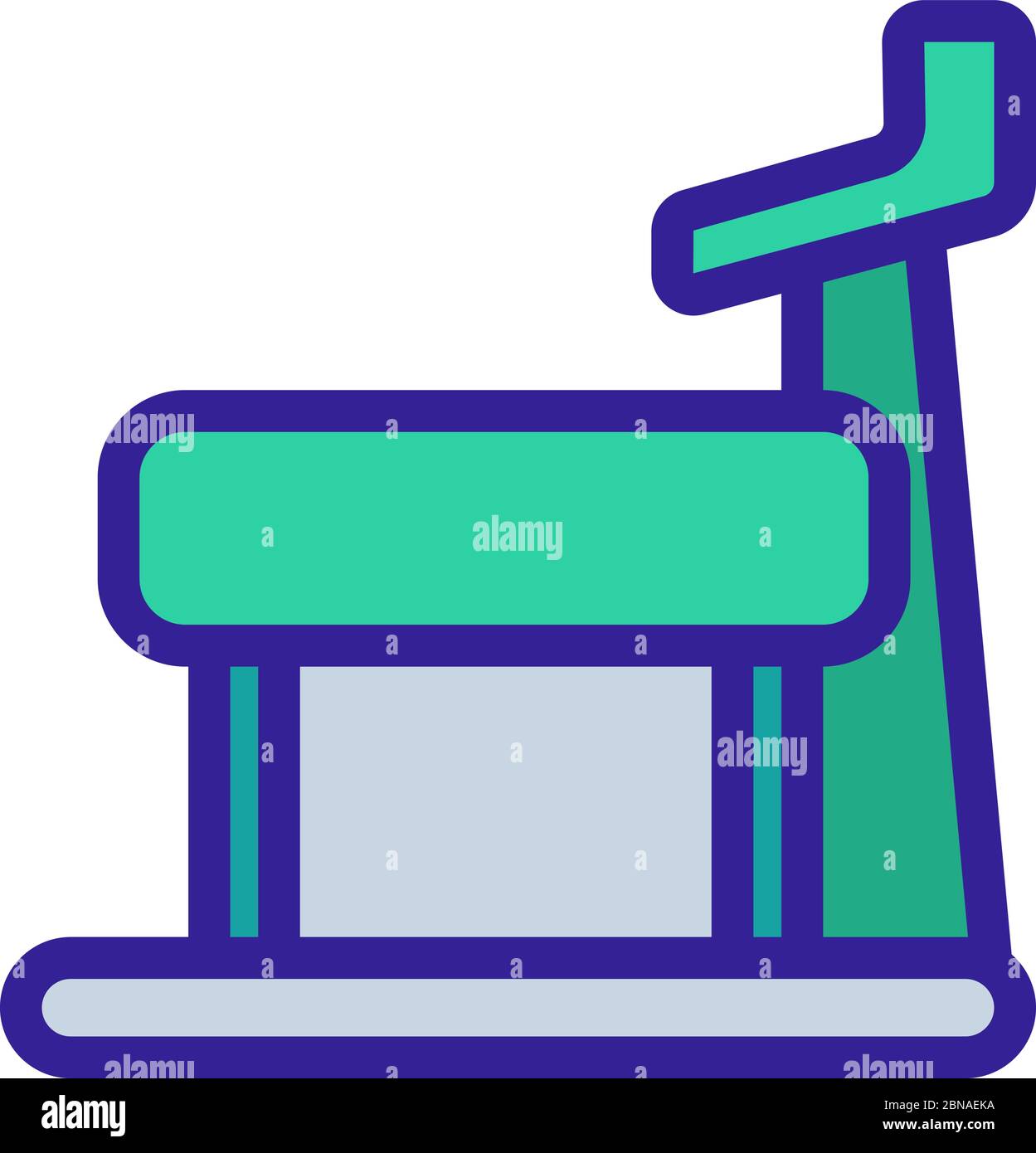 running fitness machine icon vector outline illustration Stock Vector ...