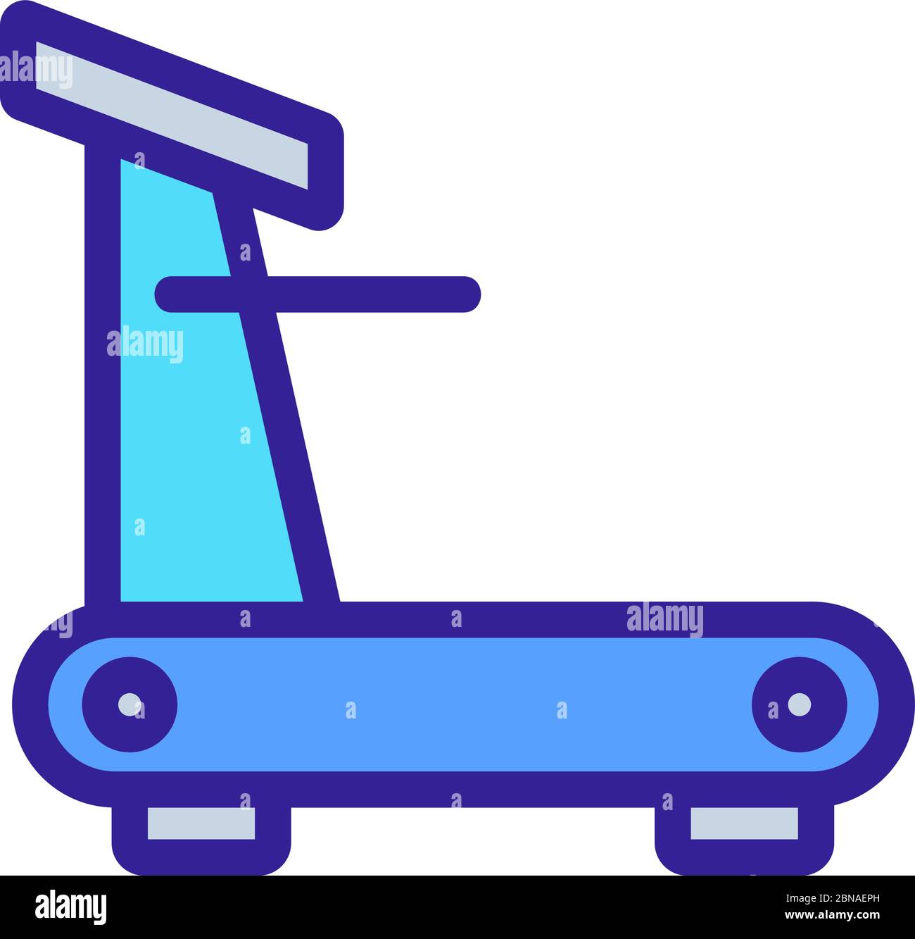 electric running track with function screen icon vector outline ...
