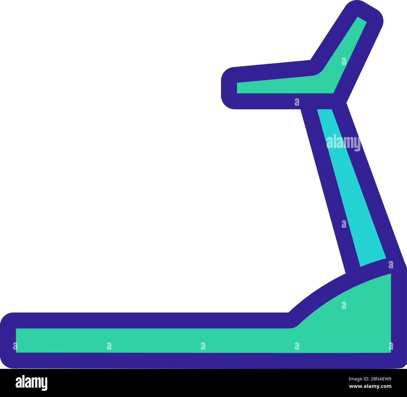 mechanical treadmills icon vector outline illustration Stock Vector ...