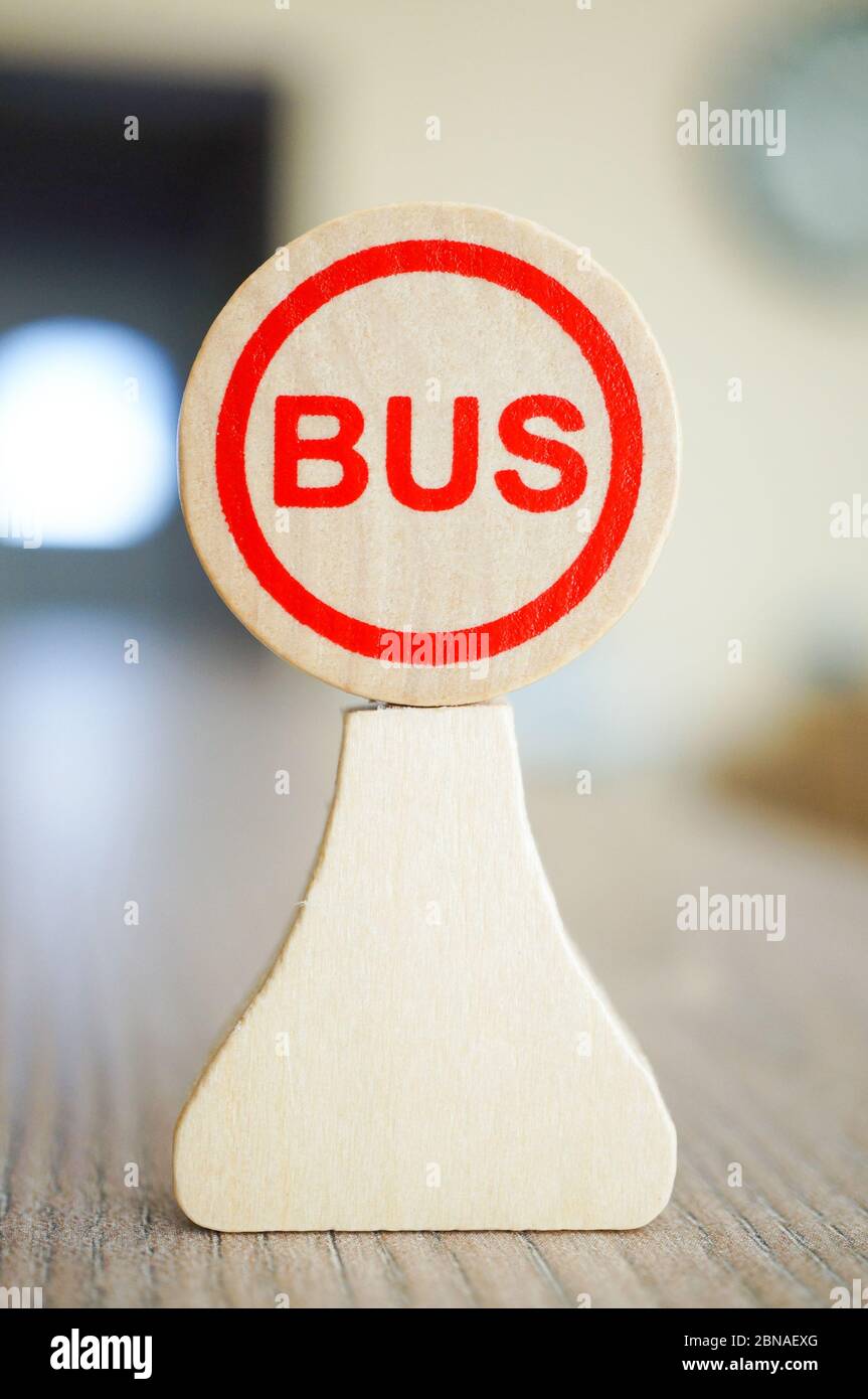Red wooden bus stop hi-res stock photography and images - Alamy