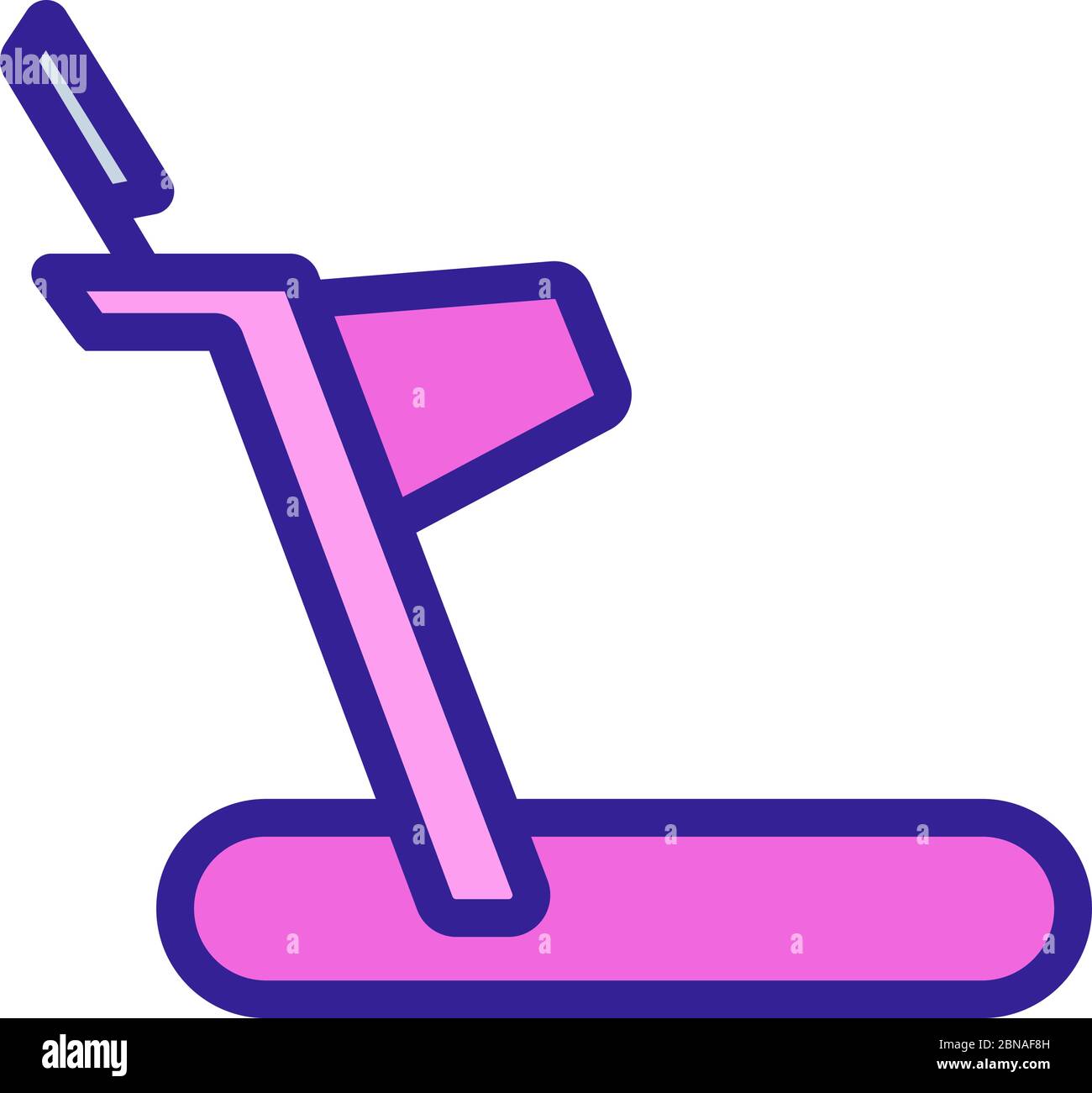 running simulators with screen control icon vector outline illustration ...