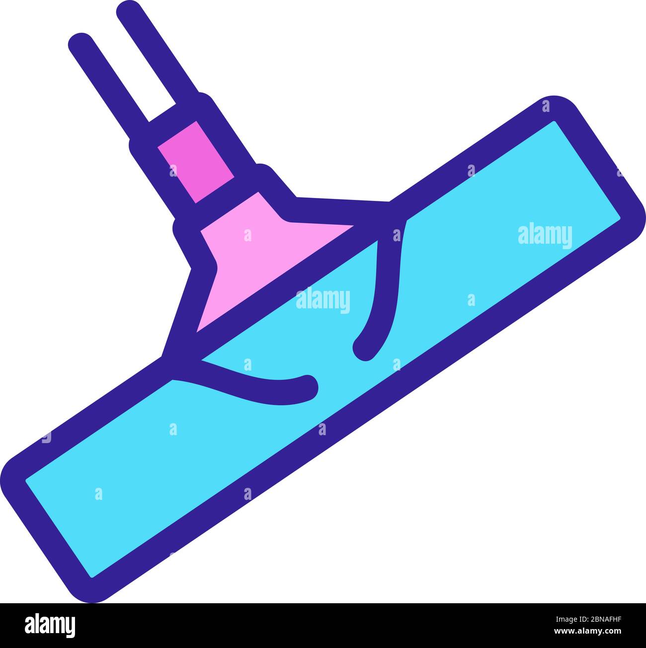 flat mop with telescopic handle icon vector outline illustration Stock ...