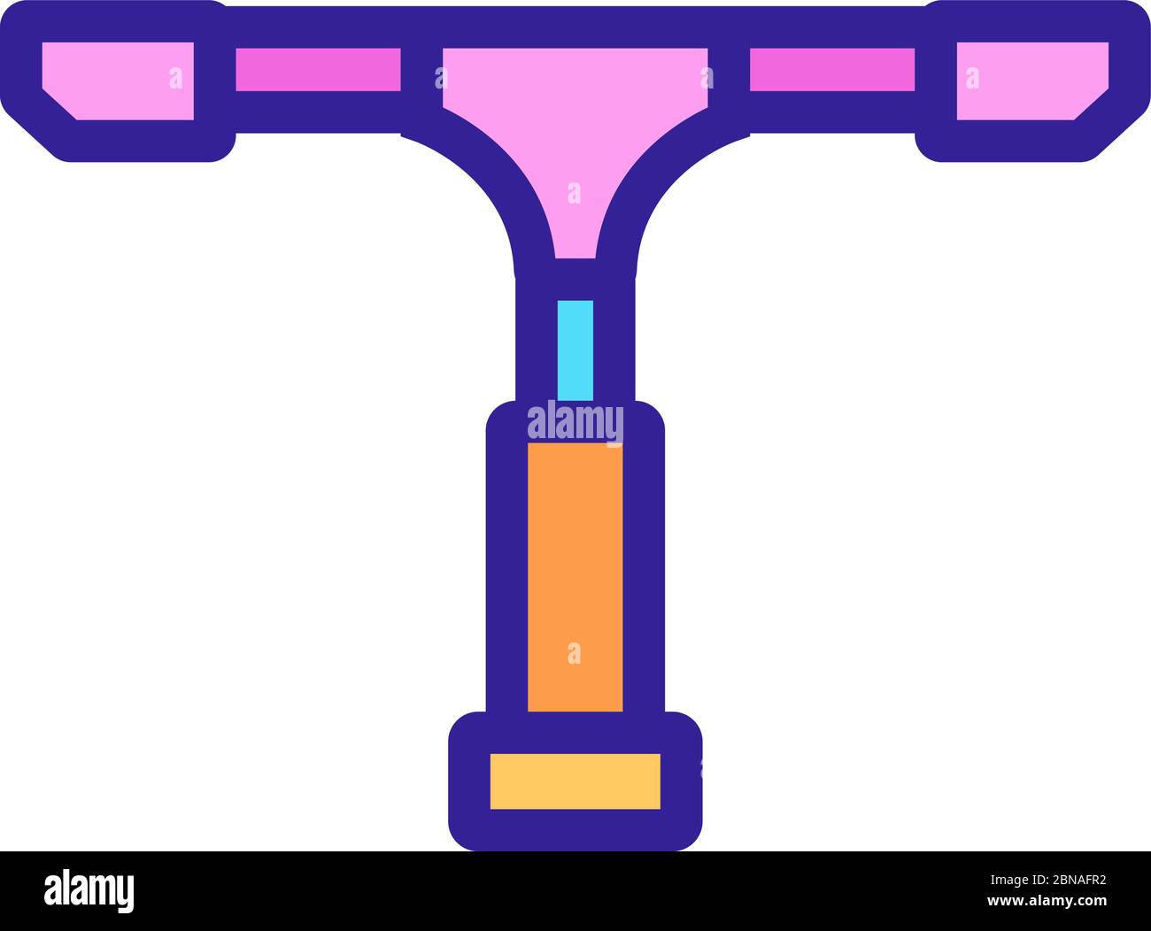 rotating rubber squeegee icon vector outline illustration Stock Vector ...