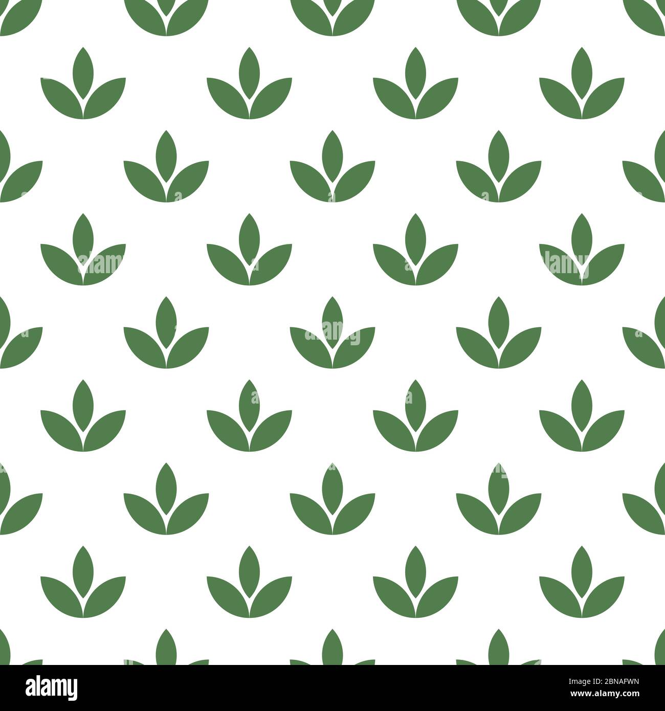 Vector repeating texture with stylized leaves Seamless pattern. Graphic ...