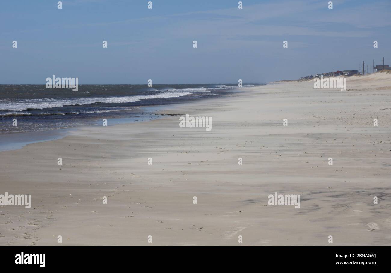 Sandy Bay Beach on Outer Banks of North Carolina Stock Photo - Alamy