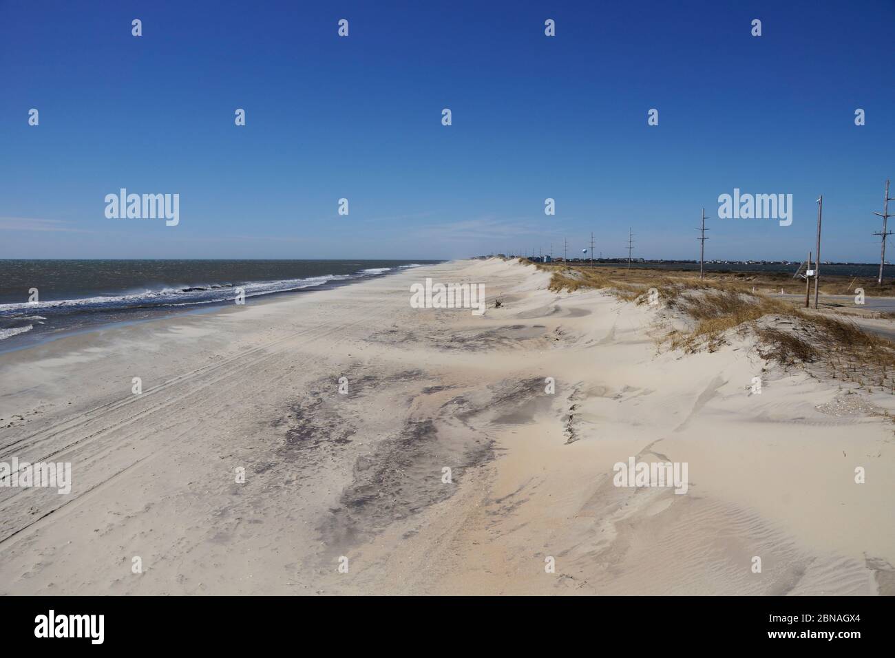 Sandy Bay Beach on Outer Banks of North Carolina Stock Photo - Alamy