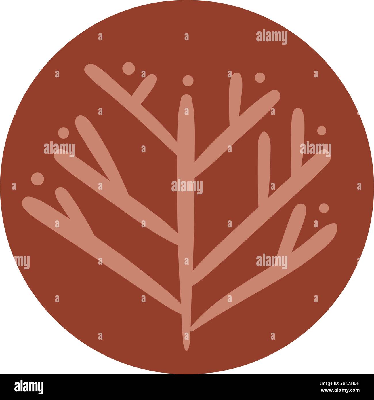 autumn tree boho hand draw style Stock Vector Image & Art - Alamy