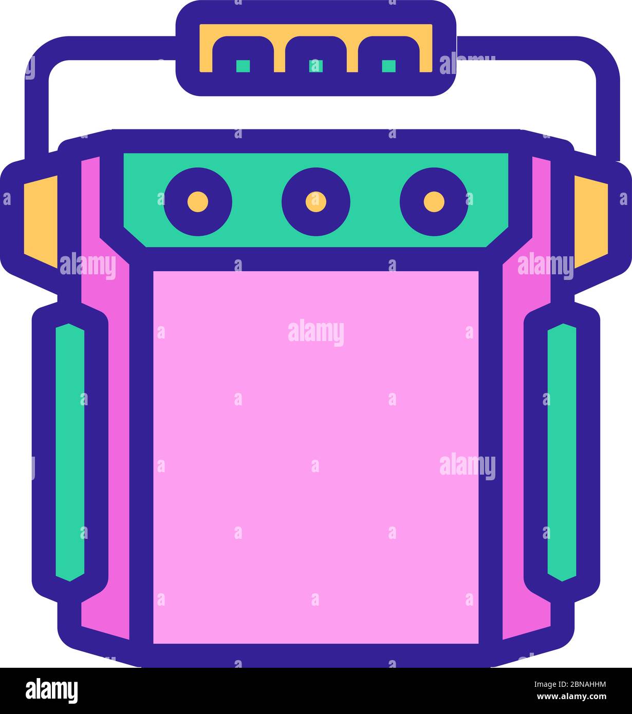 multifunction generator device icon vector outline illustration Stock ...