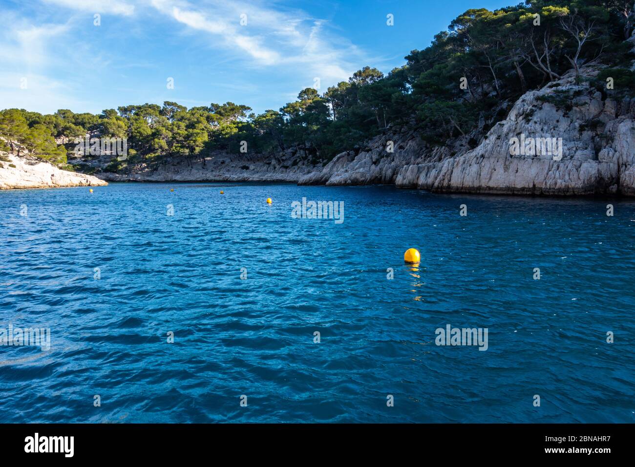 Boat trip along the coast of the Calanques National Park near Cassis ...