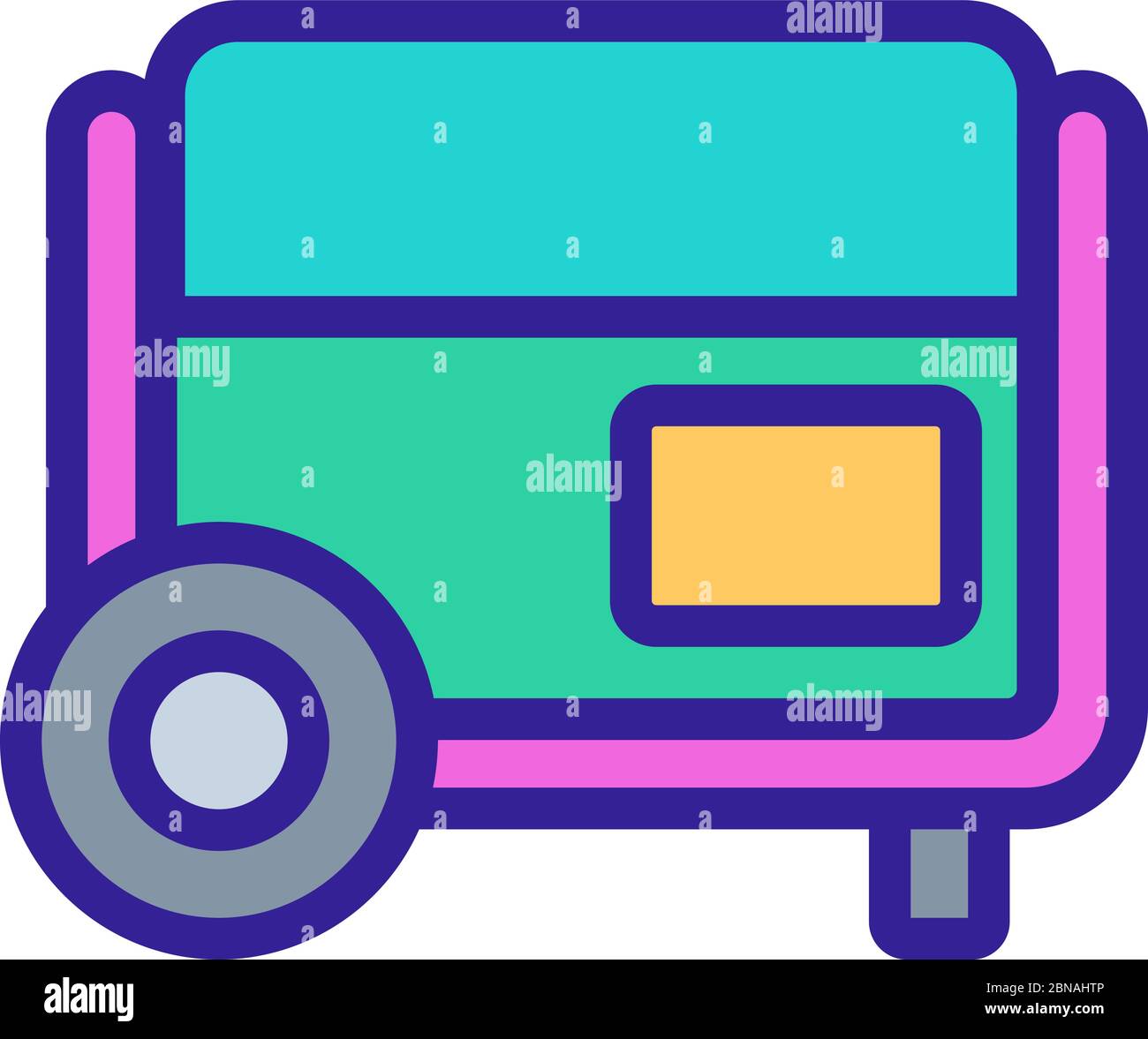 gas generator icon vector outline illustration Stock Vector Image & Art ...