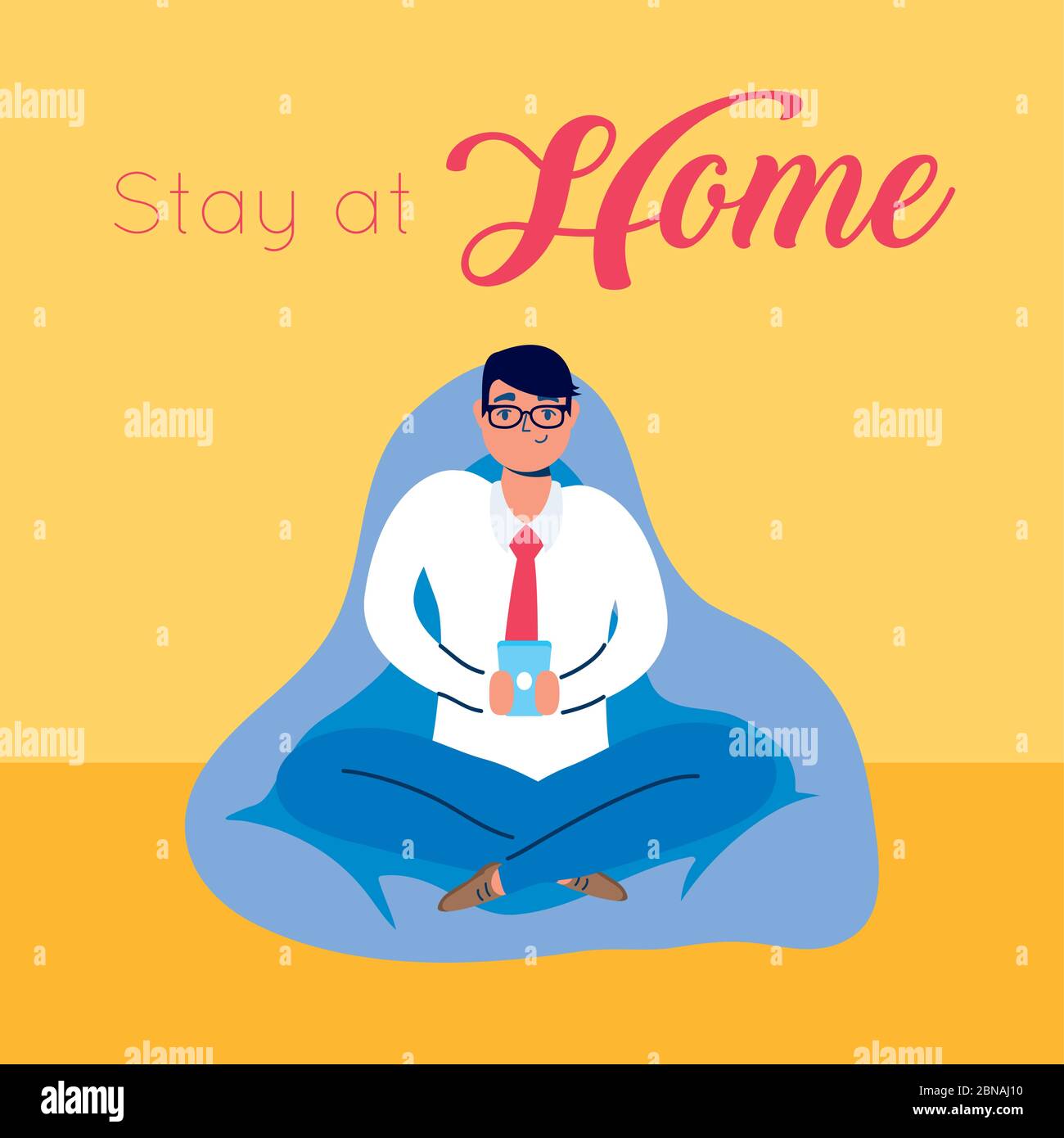 stay at home message for covid19 Stock Vector Image & Art - Alamy