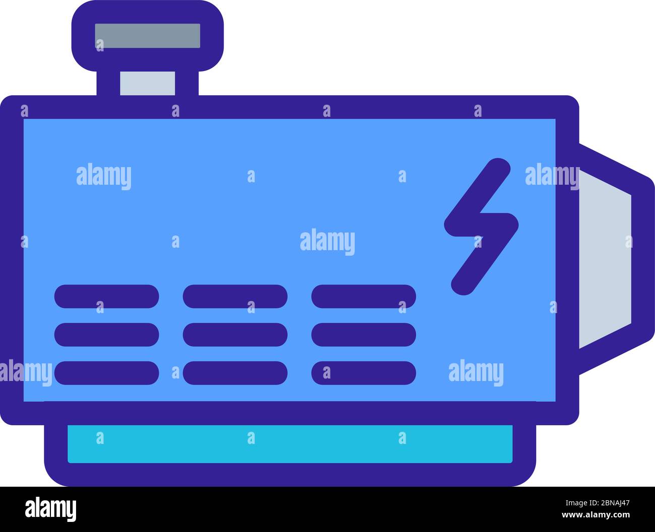 electric stable alternator icon vector outline illustration Stock ...