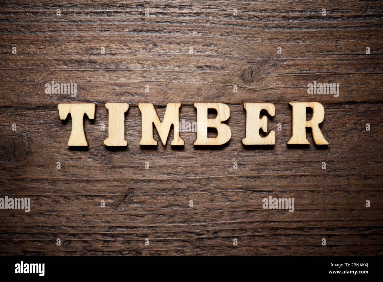 Timber word on a wood table Stock Photo - Alamy
