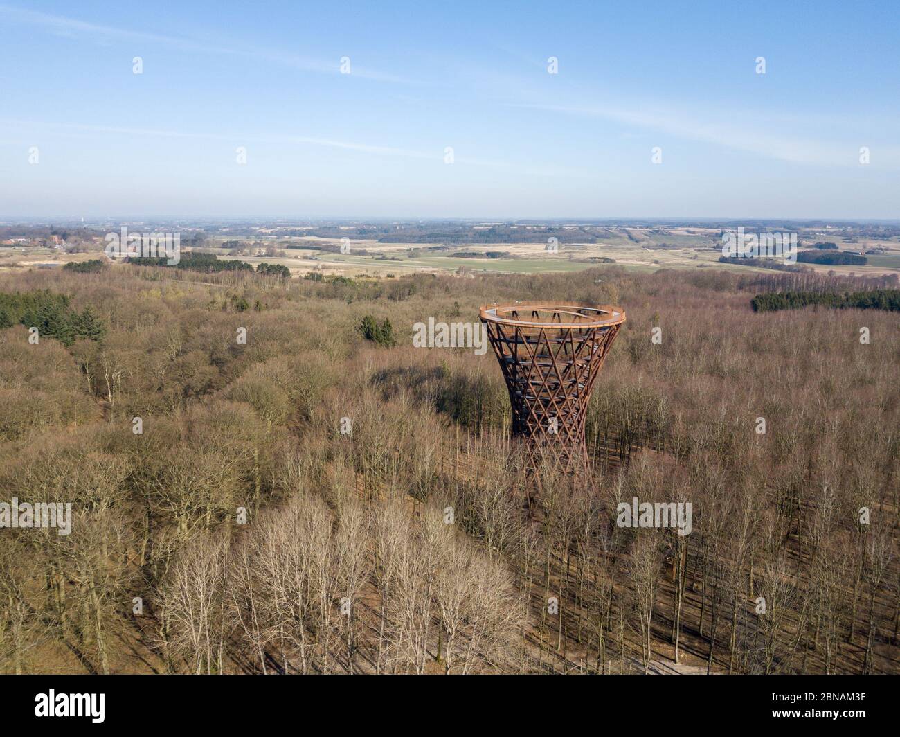 Camp Adventure Forest Tower Stock Photo - Alamy