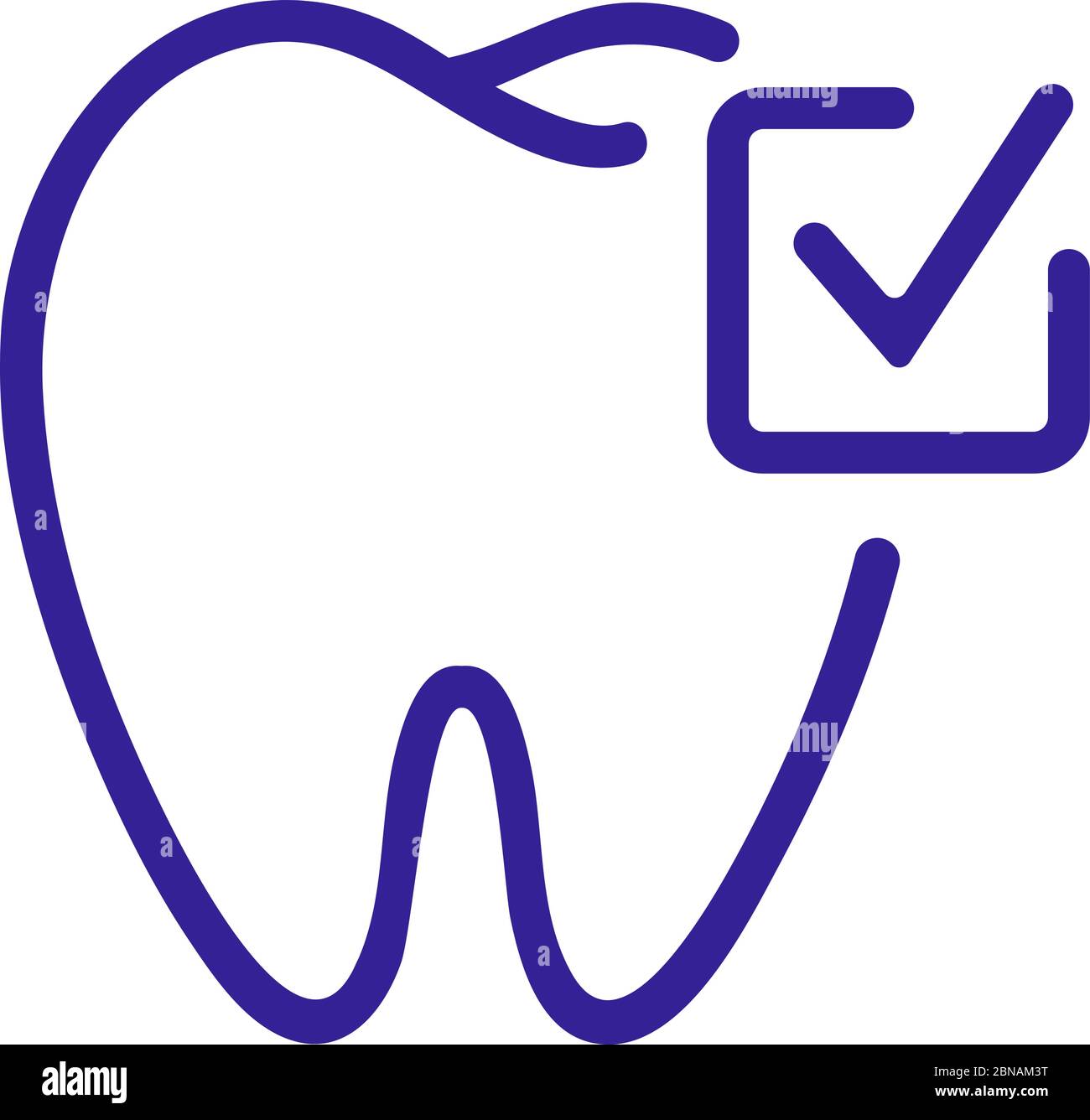 healthy tooth icon vector outline illustration Stock Vector Image & Art ...