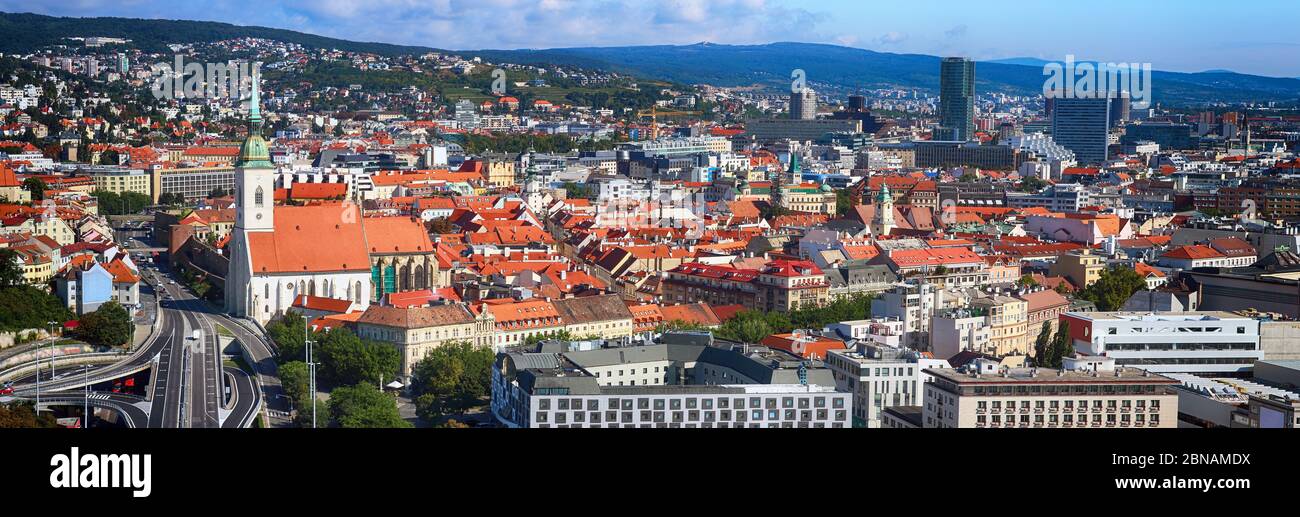 Bratislava slovakia panoramic rooftop hi-res stock photography and ...