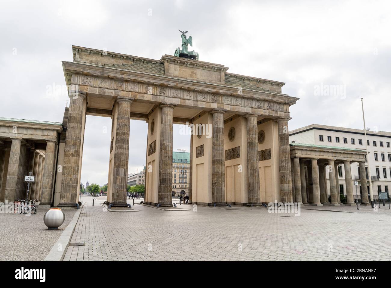 The historic Brandenburg Gate is a landmark of Berlin, Germany Stock ...
