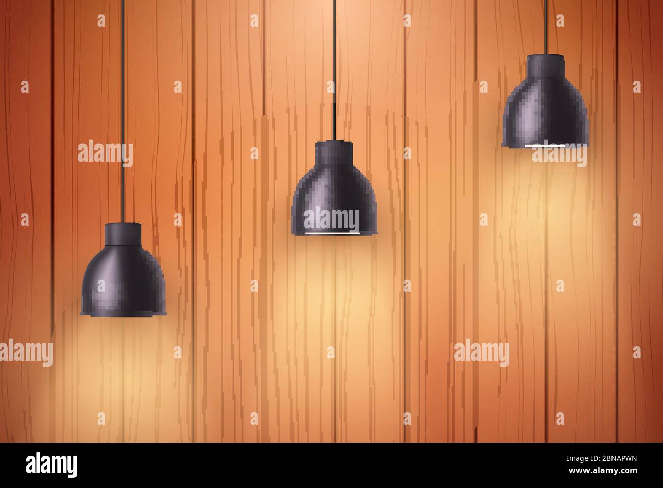 Cafe wooden decor Stock Vector Images - Alamy