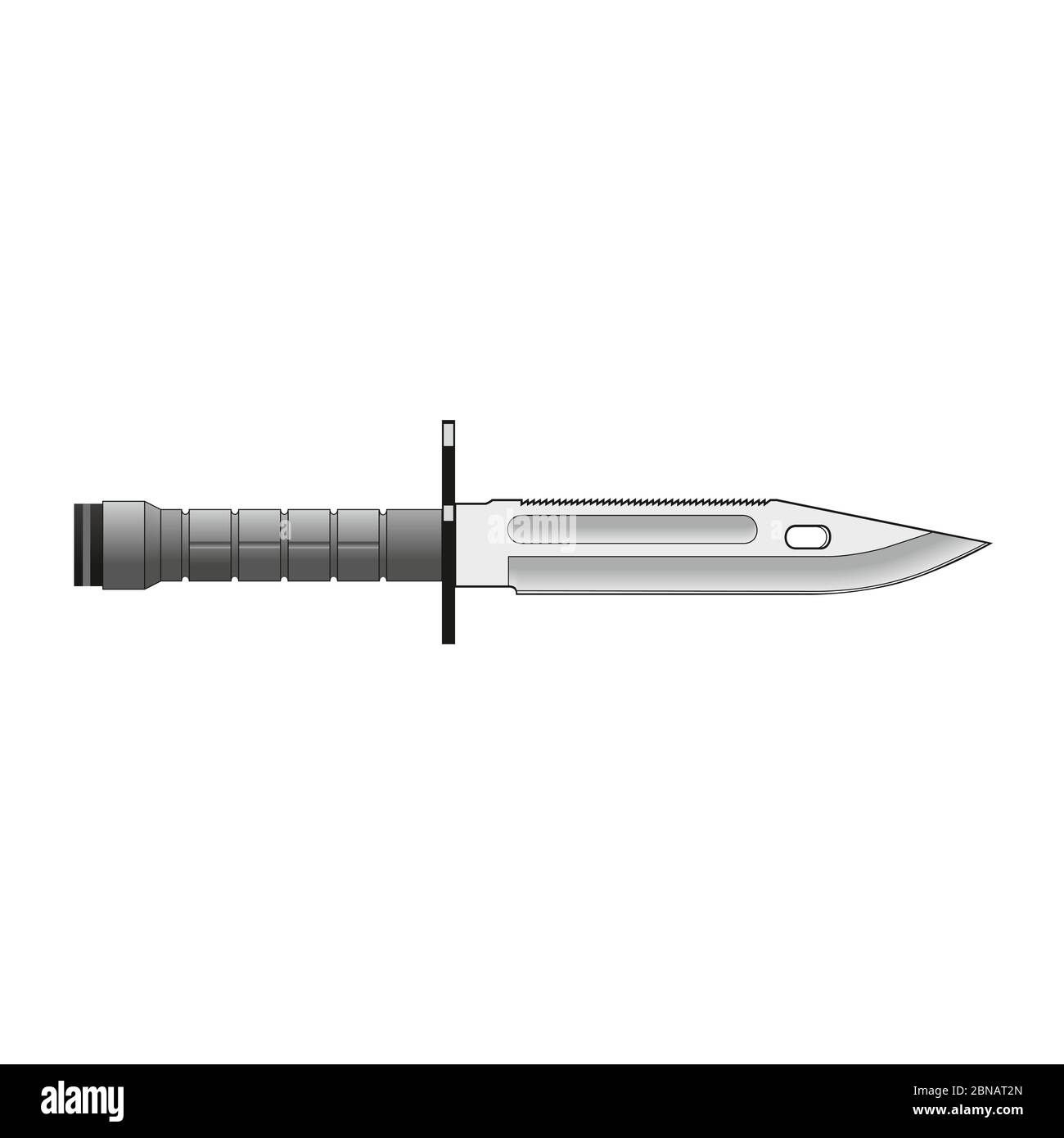 Large hunting knife Stock Vector Images - Alamy
