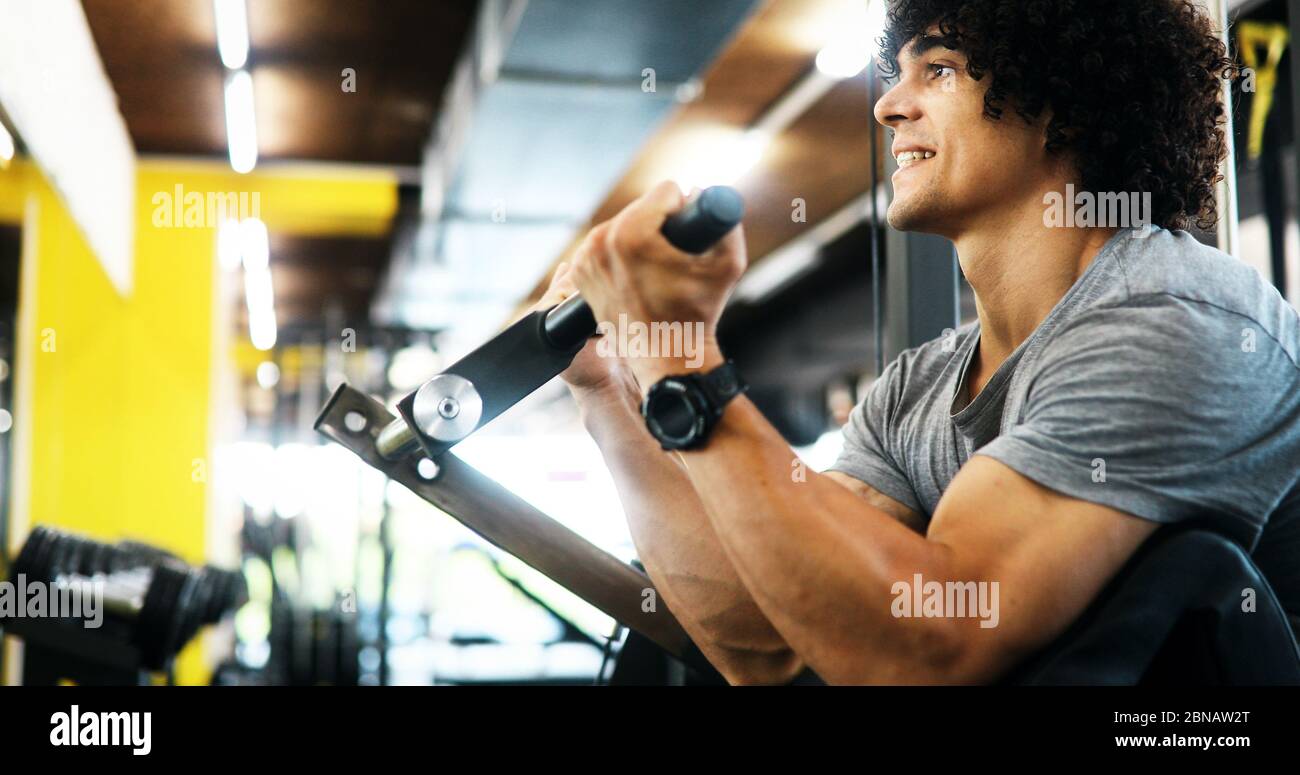 Male professional bodybuilder in gym hi-res stock photography and ...