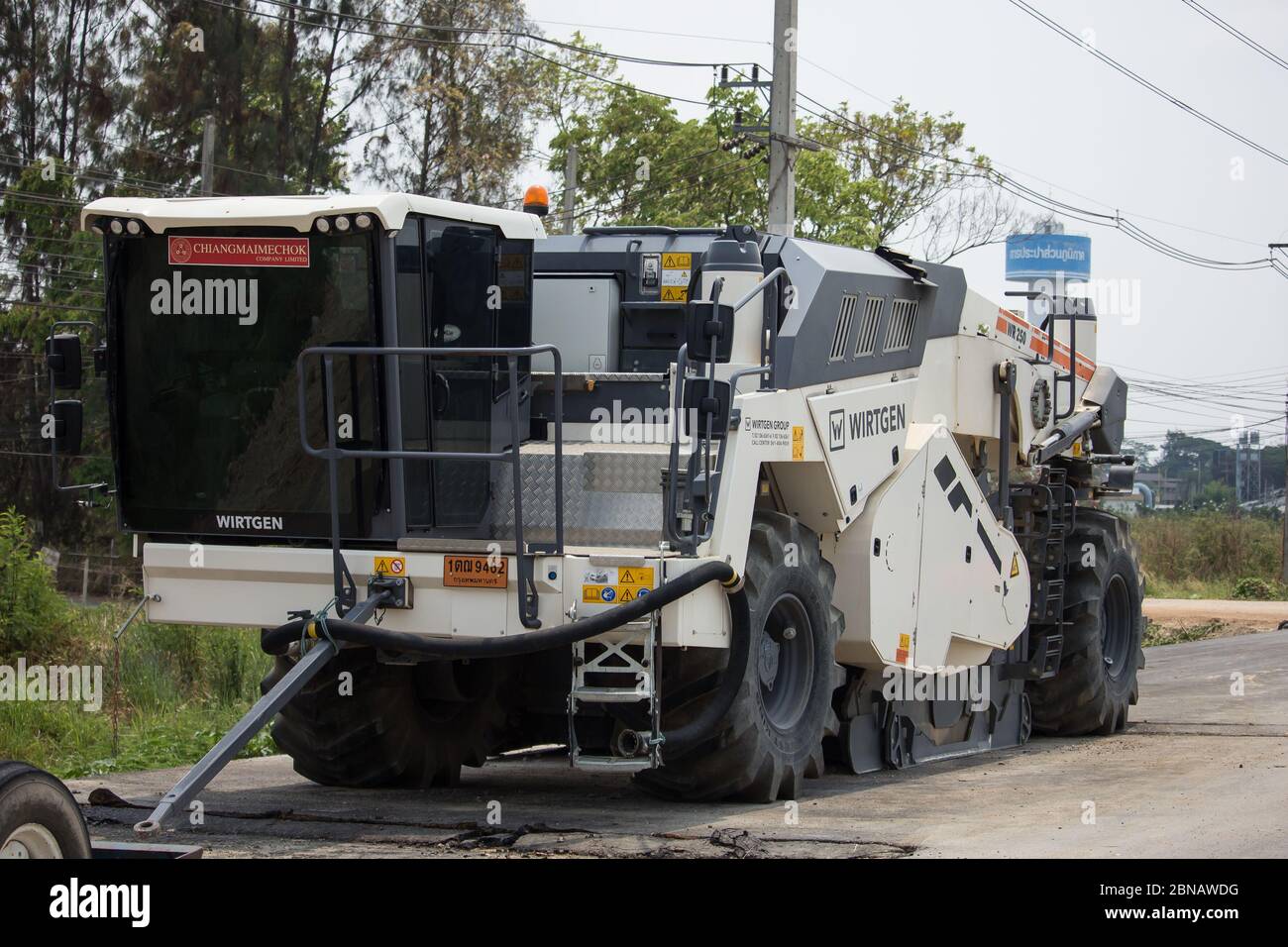 Chiangmai, Thailand - April 14 2020: Private WIRTGEN Soil stabilizers ...