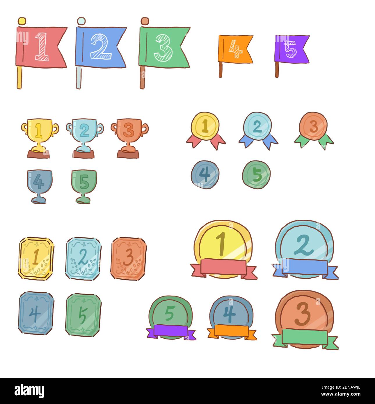 Ranking image set Stock Photo - Alamy