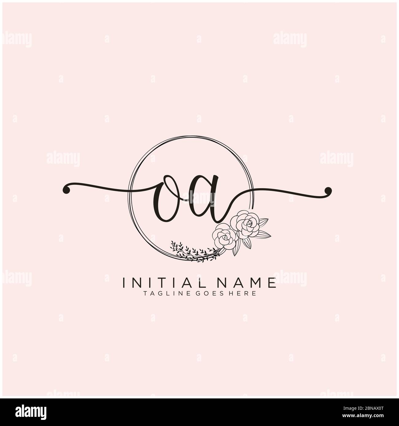 Oa initials logo hi-res stock photography and images - Alamy