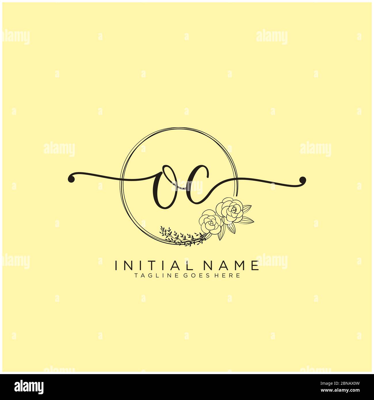Oc initial logo hi-res stock photography and images - Alamy