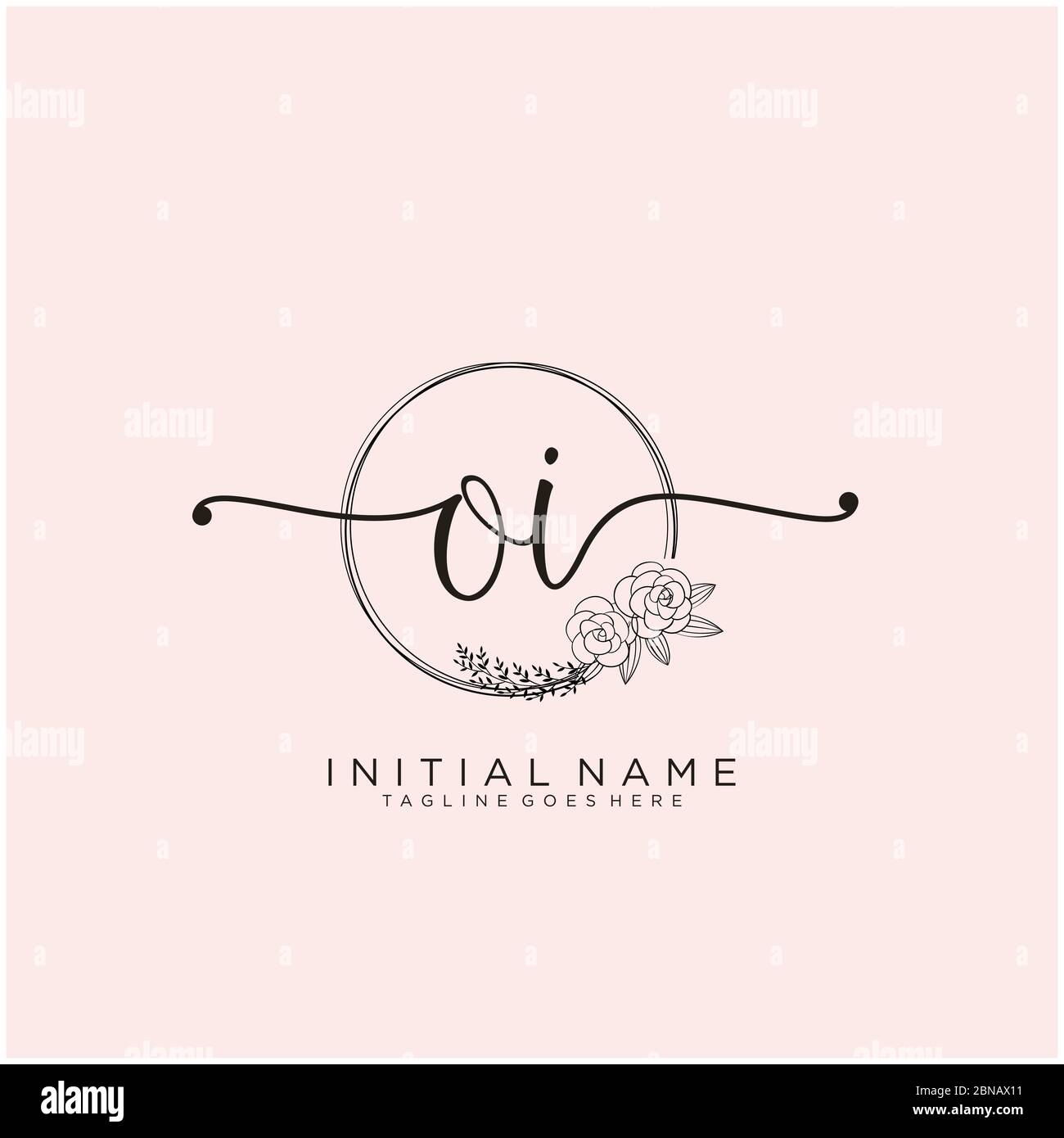 Oi letter logo Stock Vector Images - Alamy