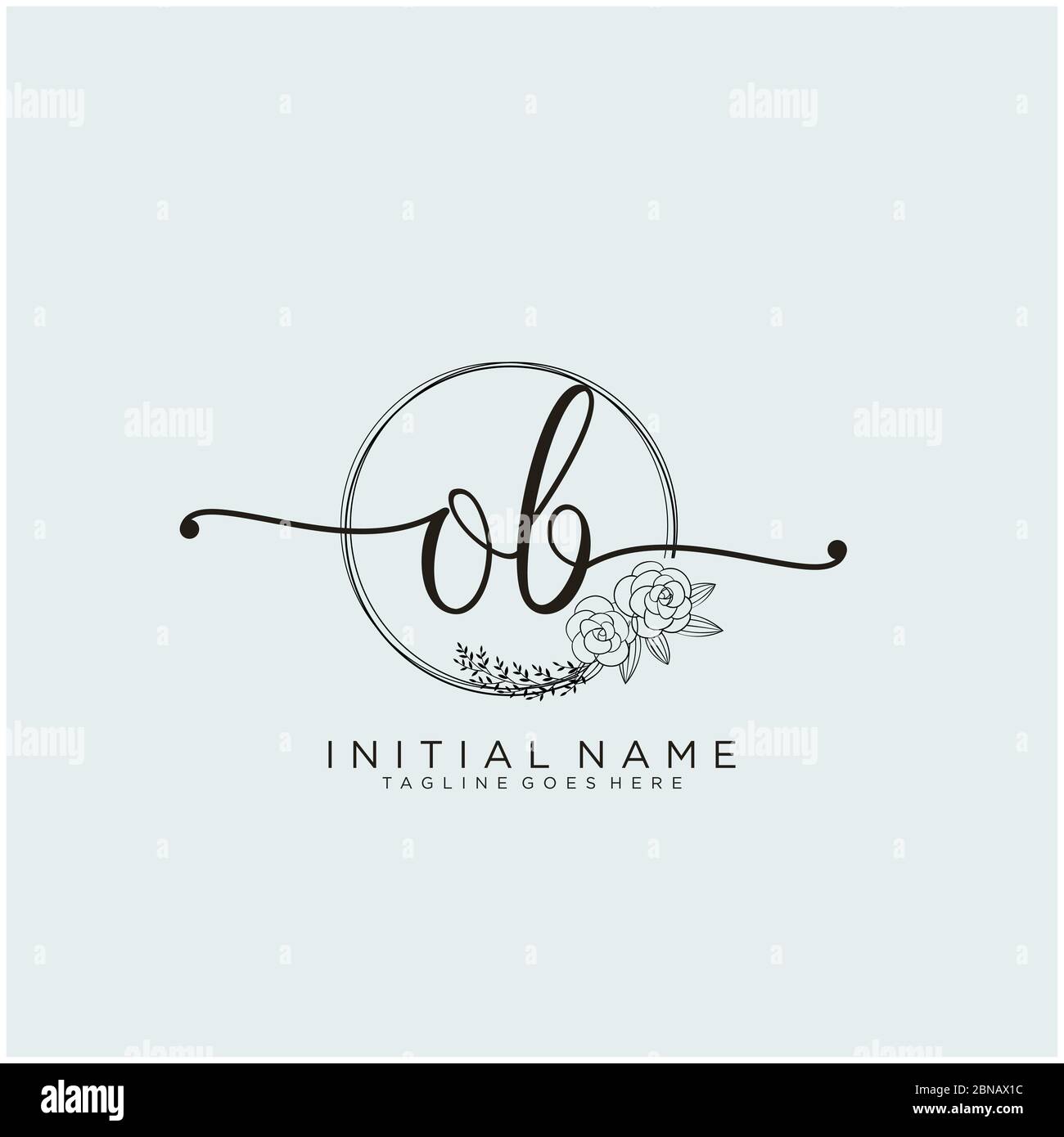 Ob initials logo Stock Vector Images - Alamy