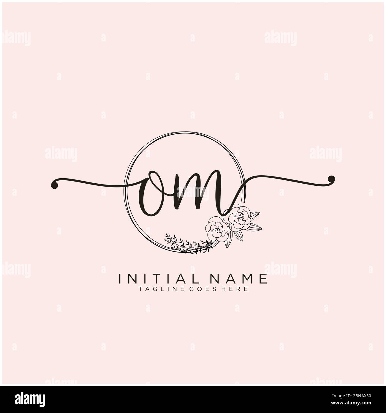 Om monogram hi-res stock photography and images - Alamy